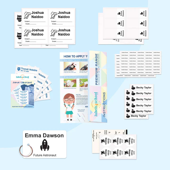 Label Packs - Labels for School - Wide Range of Labels – Labels4School