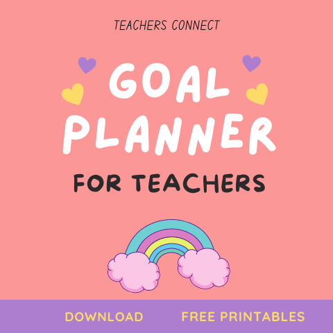 Goal Planner For Teachers - Free printable 7 pages – Labels4School