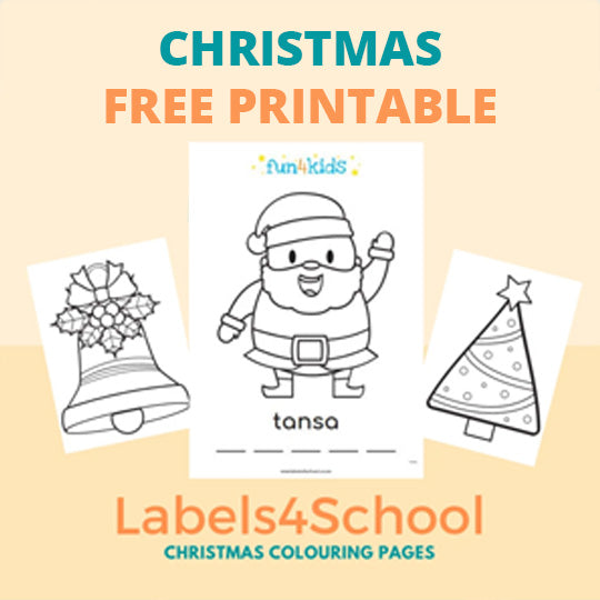 Christmas & Holiday colouring pages – Labels4School
