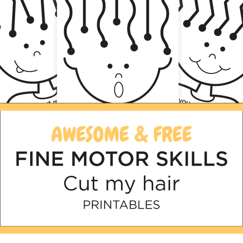 Cut my Hair | Fine Motor Skills Activity | Free Printable Download ...