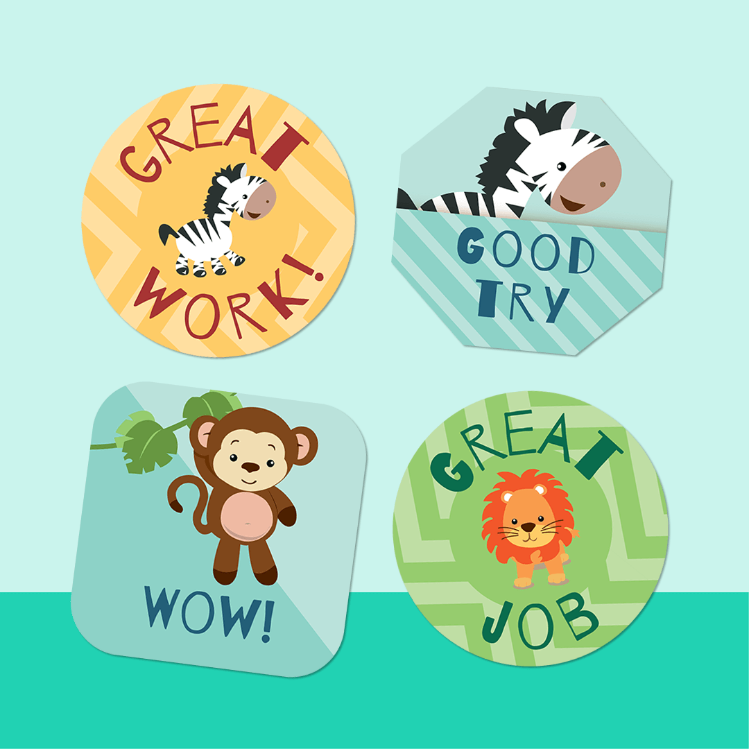 Baby Animals Merit Labels - 200 Reward Stickers | Labels4school ...