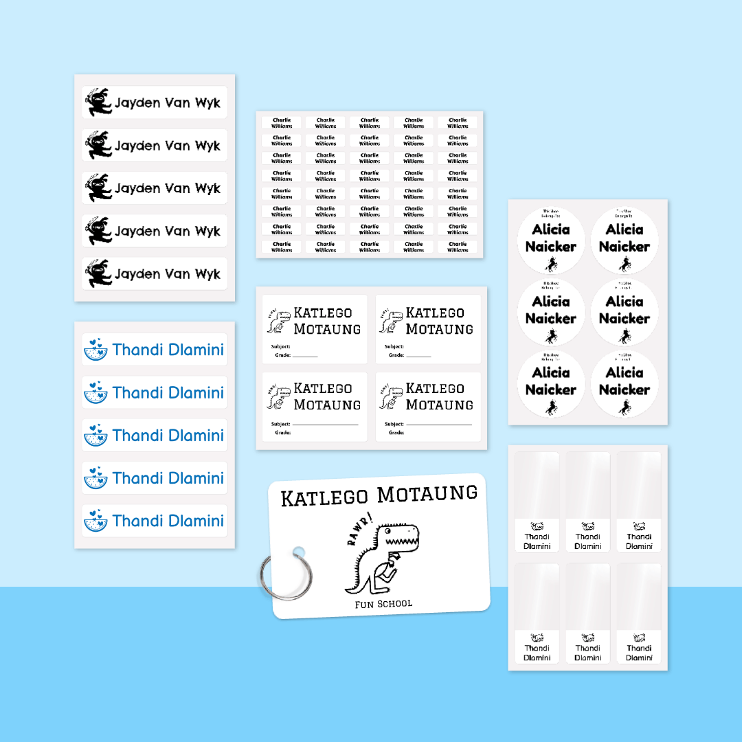Large Label Pack - 272 labels | Labels4School | South Africa