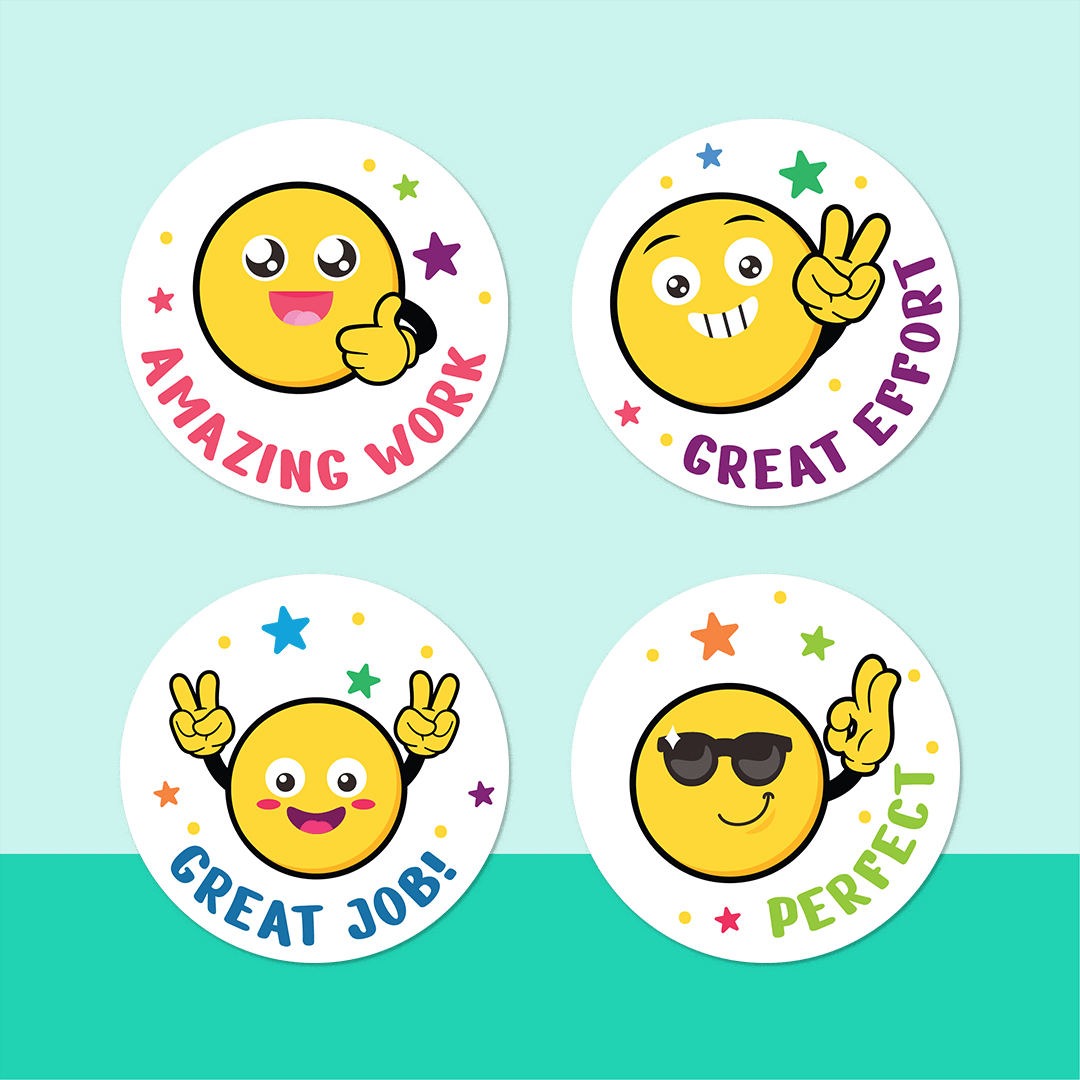 Emoji Friends Merit Stickers - 176 Reward Stickers | Labels4school ...