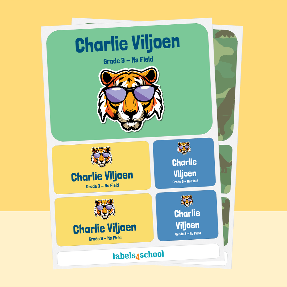 Personalised Ice Cream Tub Labels - Waterproof & School-Ready ...