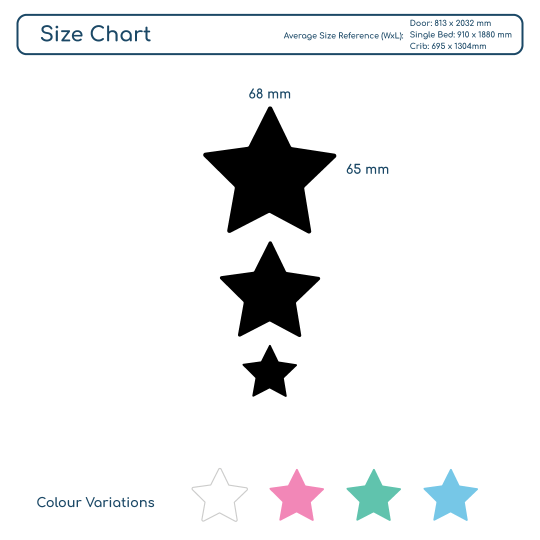 Stars Pattern – Blue wall decal room stickers | Labels4school ...