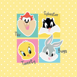 Looney Tunes School Labels - Designer Name Labels – Labels4School