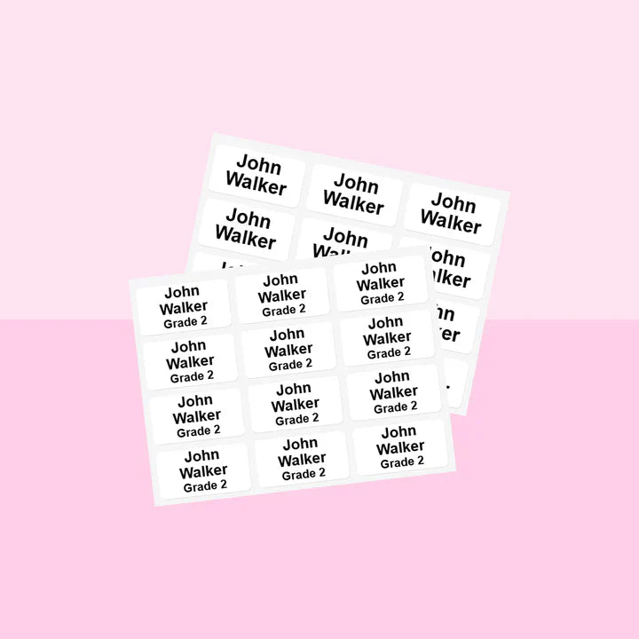 Name Labels for School that Last - Labels4School