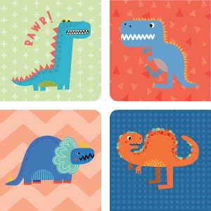 Dino School Labels - Designer Name Labels – Labels4School