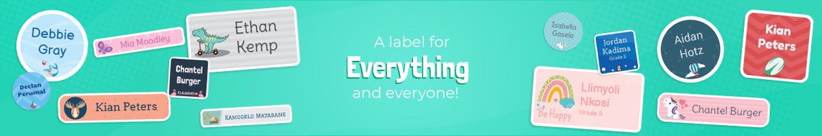 Individual Colour Labels | Customise Yours – Labels4School