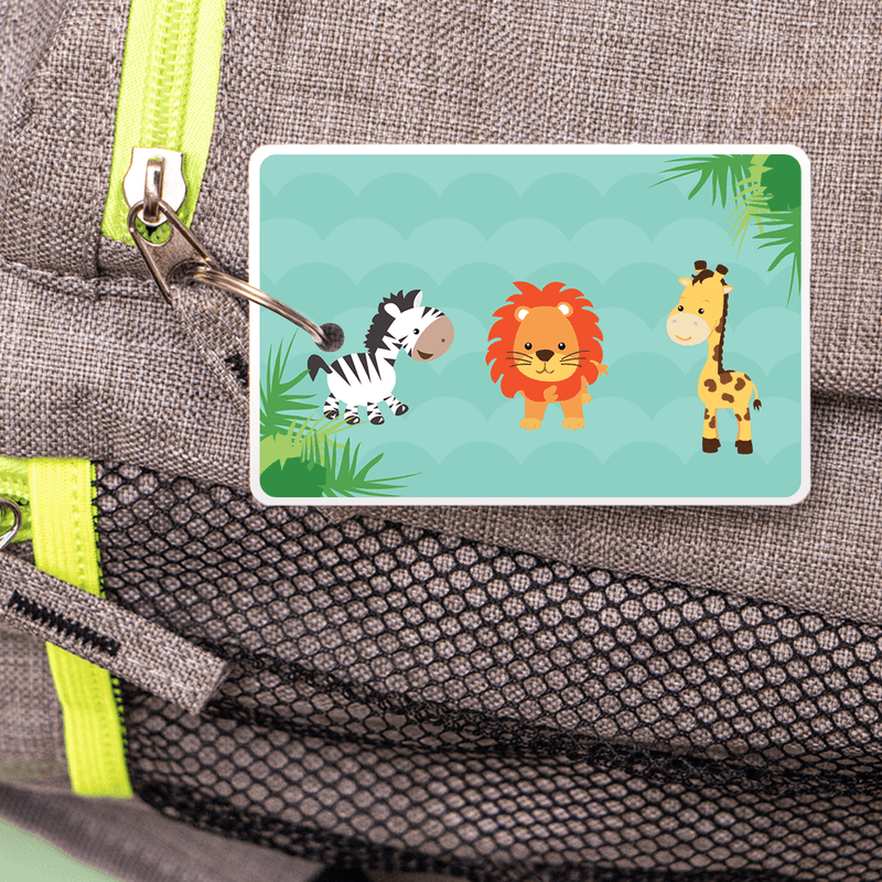 Colour Bag Tags - Personalised Themed Bag Tag | Labels4school ...
