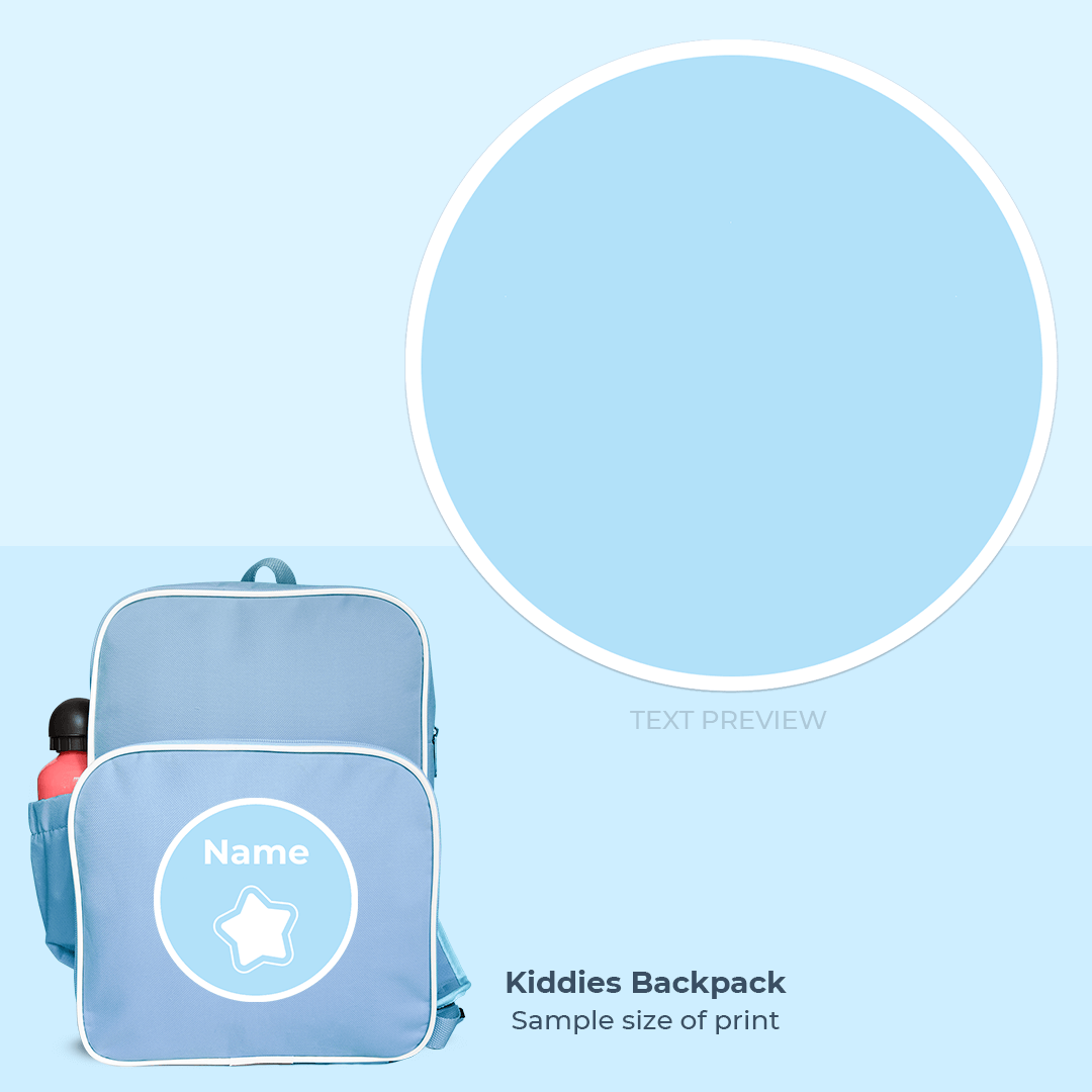 Kiddies Backpack | Light Blue School Bag – Labels4School