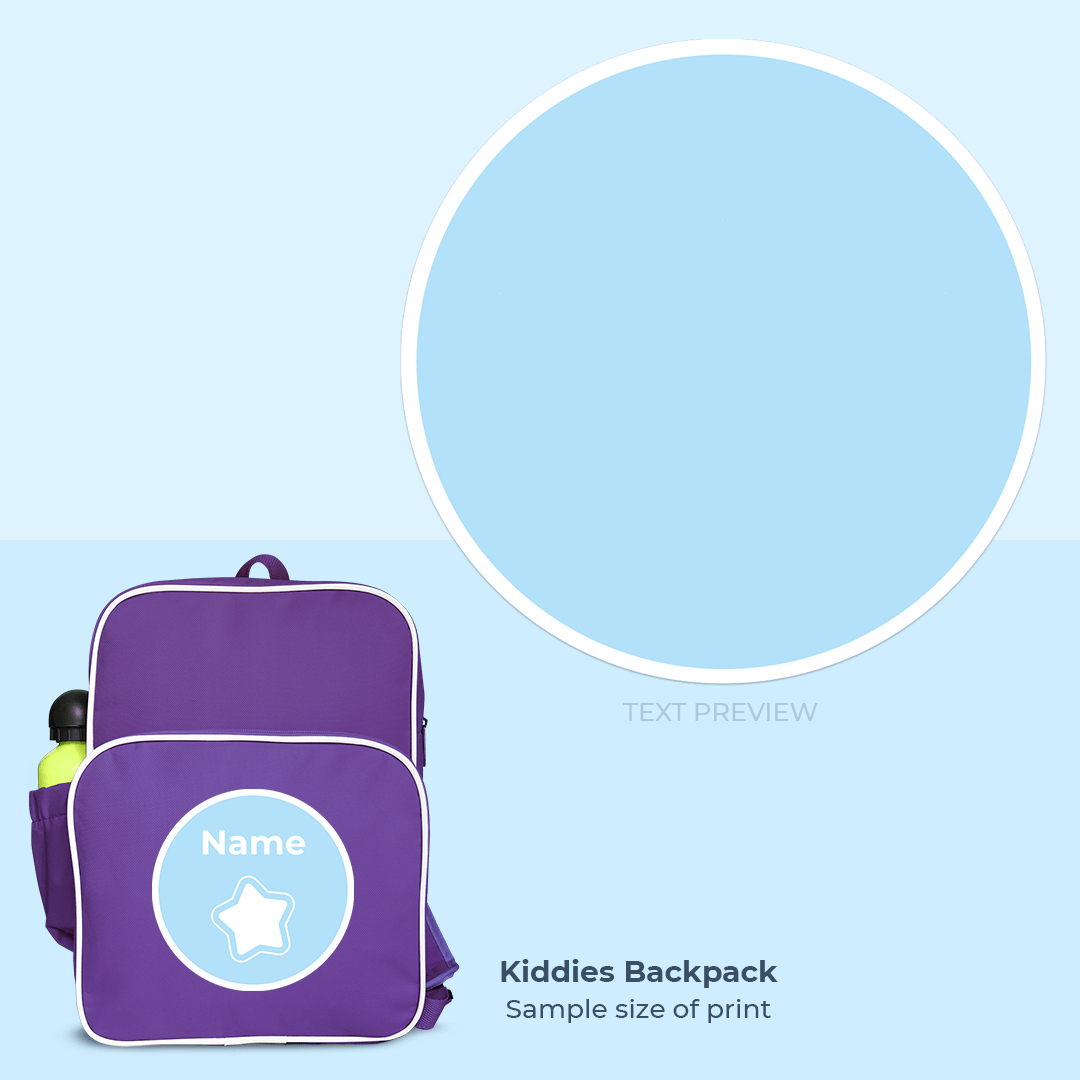 Kiddies Backpack | Purple Personalised School Bag – Labels4School