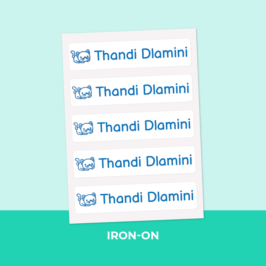 Iron On Labels – 40 Personalised clothing Labels | Labels4school ...