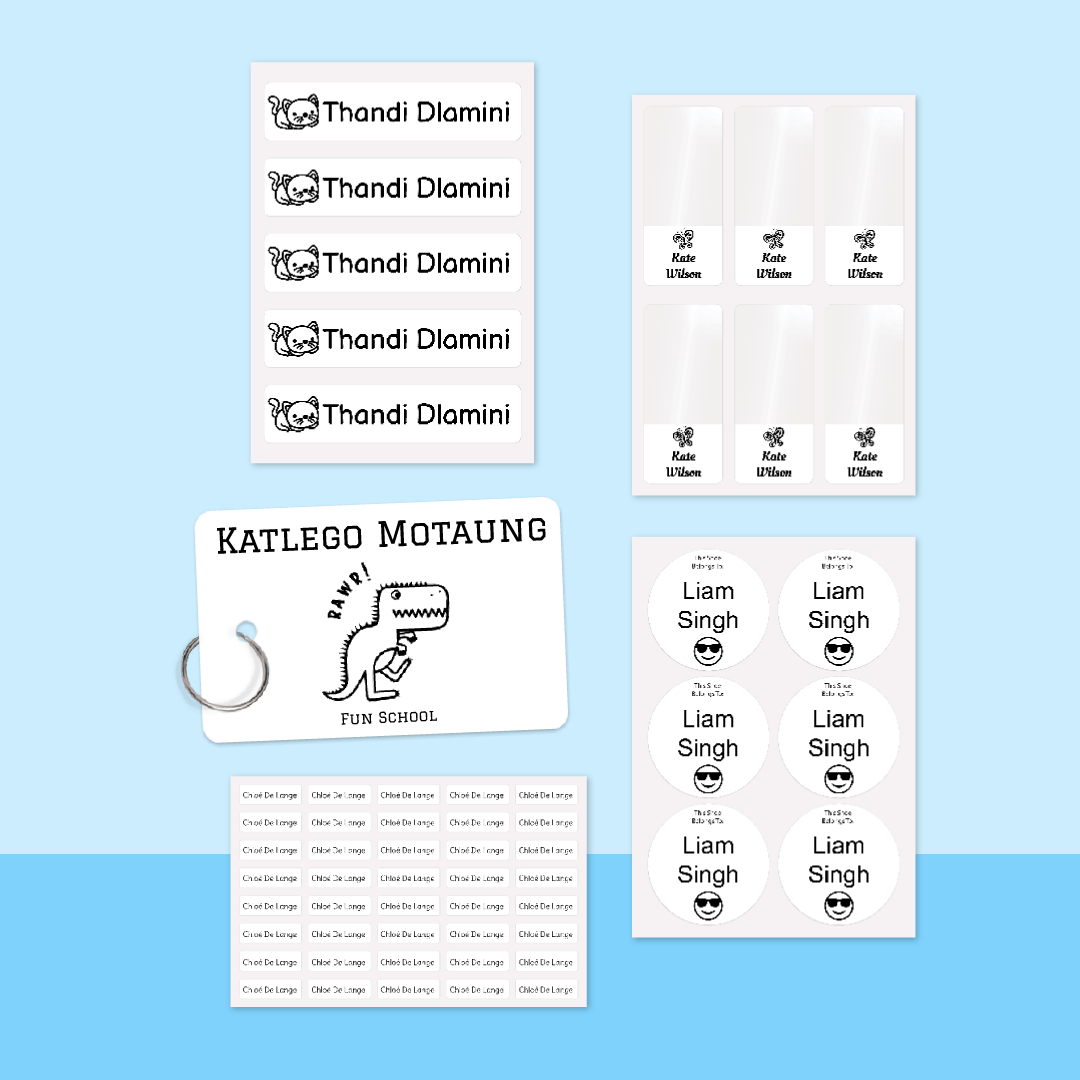 Budget Label Pack – 153 Personalised Labels | Labels4school – Labels4School