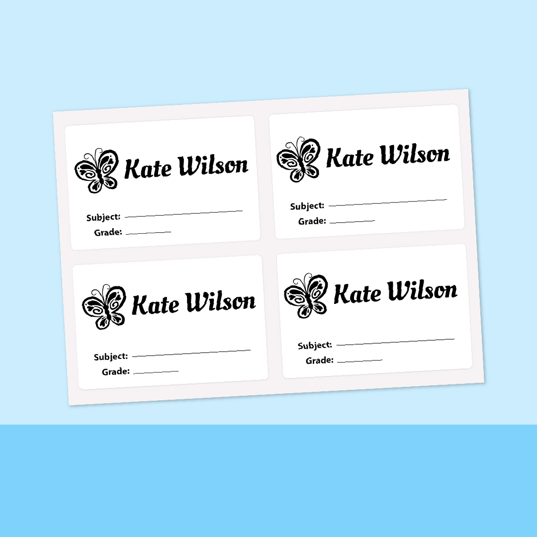 Book Labels - Personalised School Book Labels | Labels4school ...