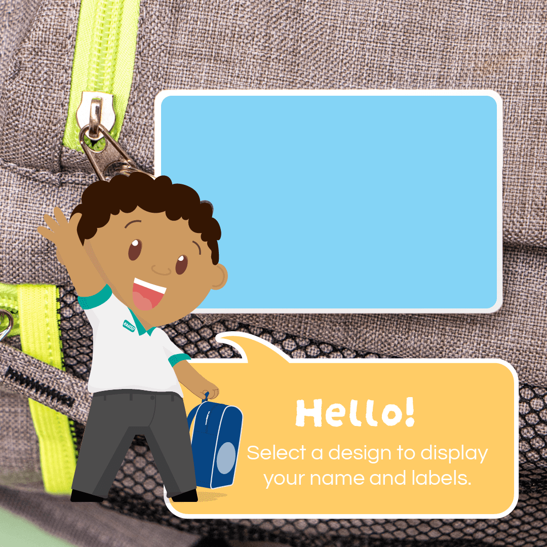 Colour Bag Tags - Personalised Vibrant Bag Tags – Labels4School