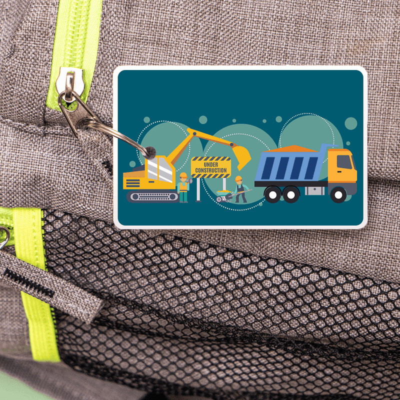 Colour Bag Tags - Personalised Themed Bag Tag | Labels4school ...