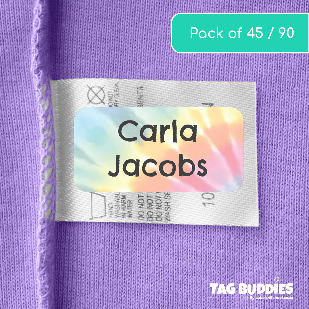 Stick in clothing name labels - Tag Buddies | Labels4School
