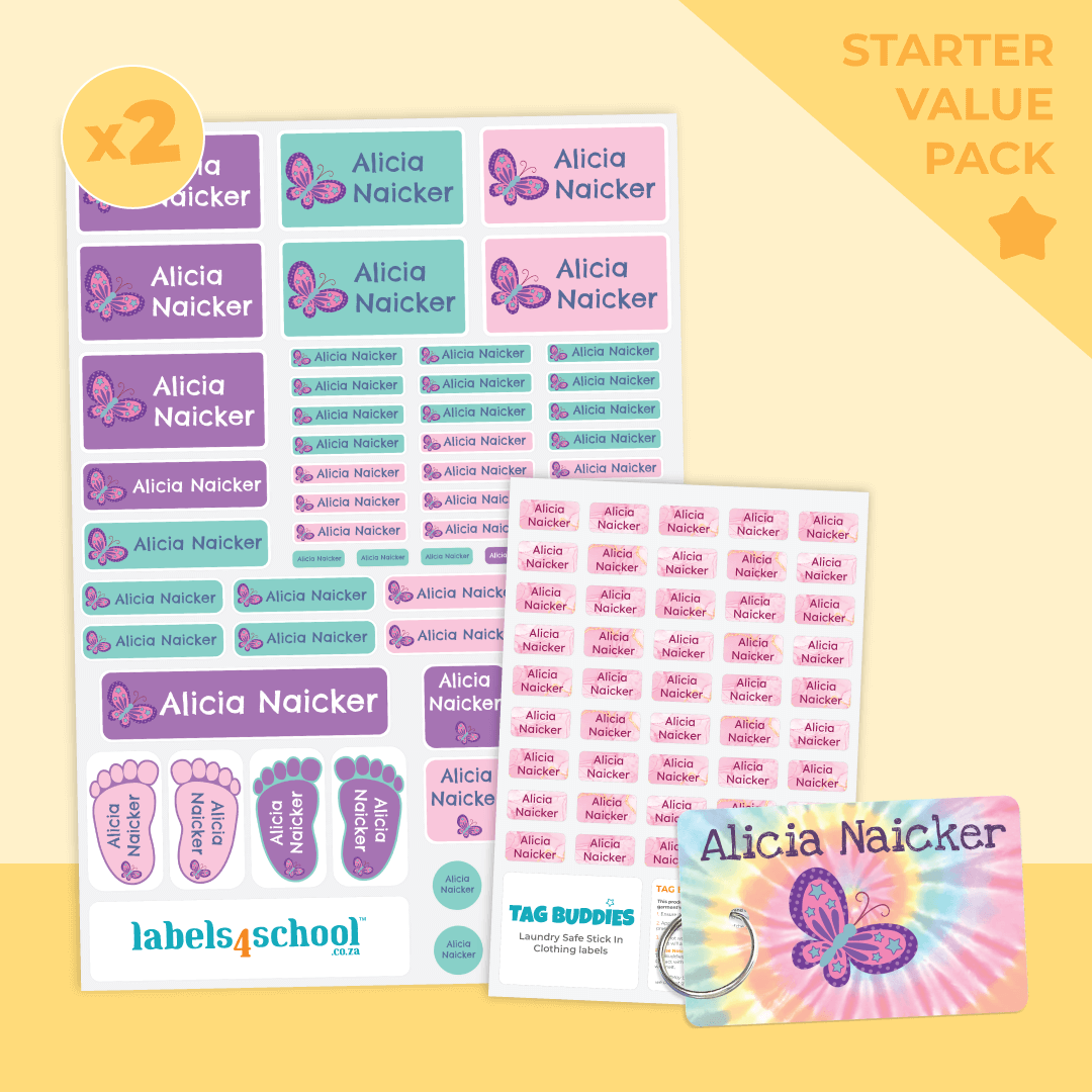 Colour Starter Pack - 153 Personalised Labels | Labels4school ...