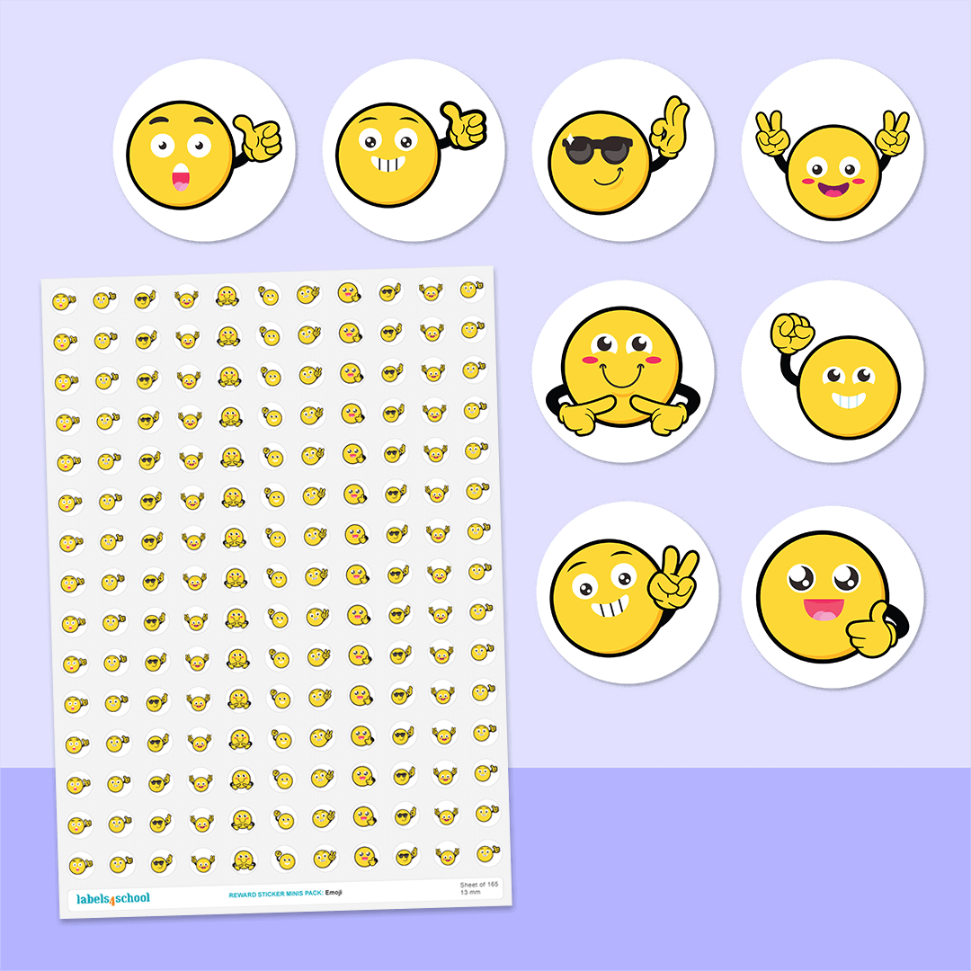 Emoji Friends Mini Dot Stickers - 165 Reward Stickers | Labels4school ...