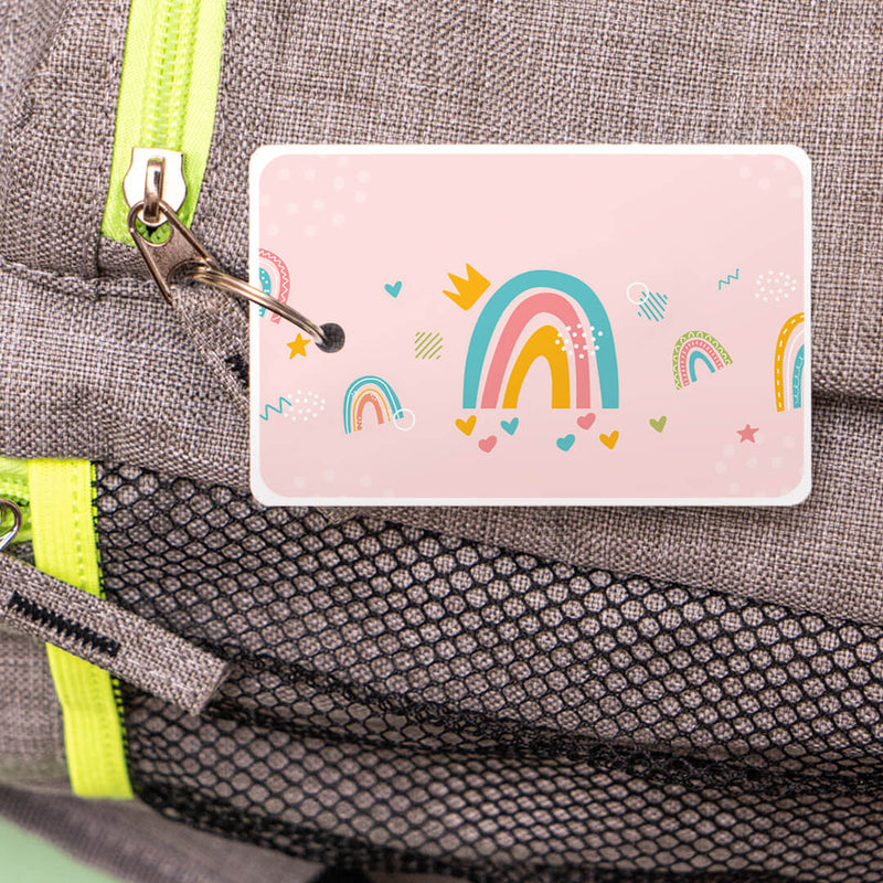 Colour Bag Tags - Personalised Themed Bag Tag | Labels4school ...