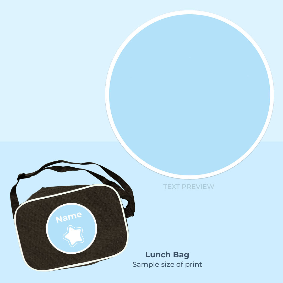 Lunch Bag - Black personalised - Back to School | Labels4School