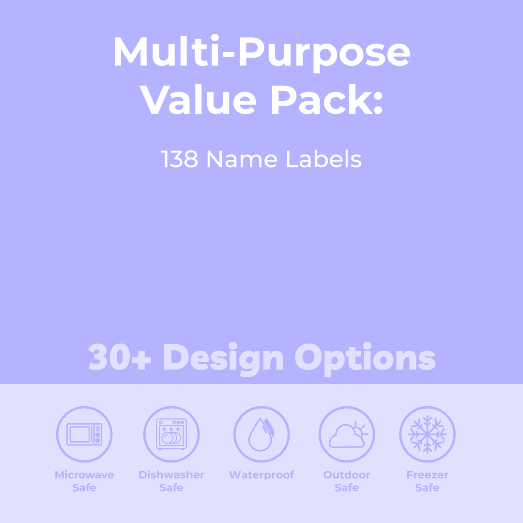 Multi-Purpose Customised Colour Label Pack – Labels4School