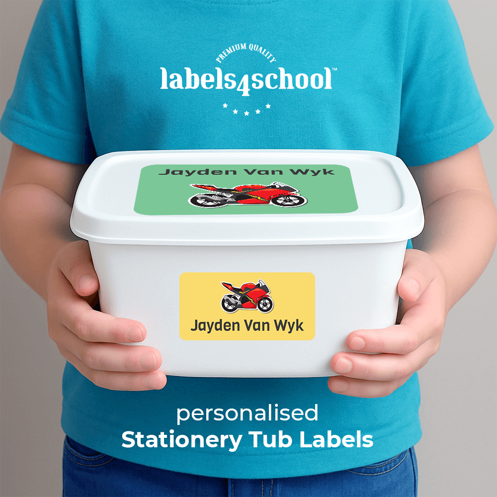 Personalised Ice Cream Tub Labels - Waterproof & School-Ready ...
