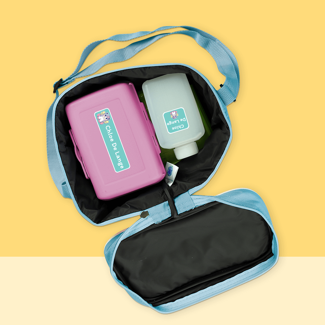 Lunch Bag | Light Blue Personalised – Labels4School