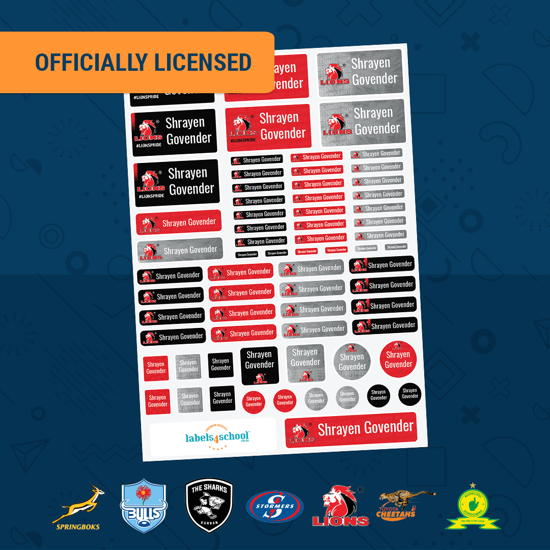 Licensed Sports Teams - Mini Labels pack 69 labels | Labels4school ...