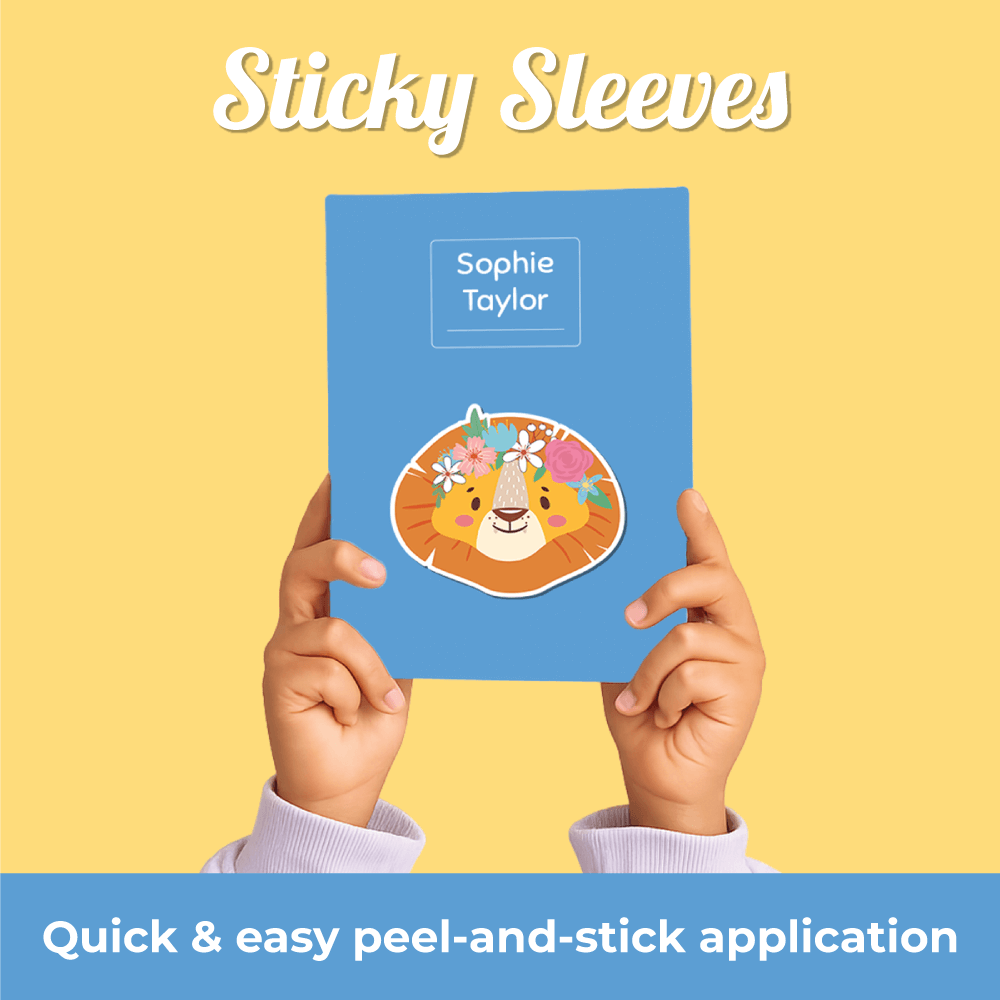 Sticky Sleeves | Custom Self Adhesive Book Covers – Labels4School