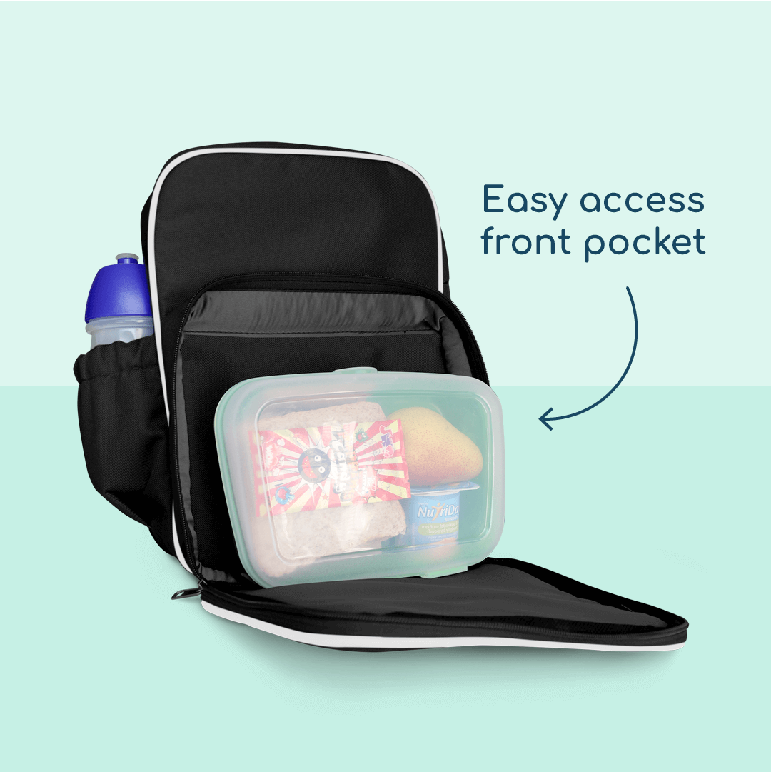 Kiddies Backpack | Black School Bag – Labels4School