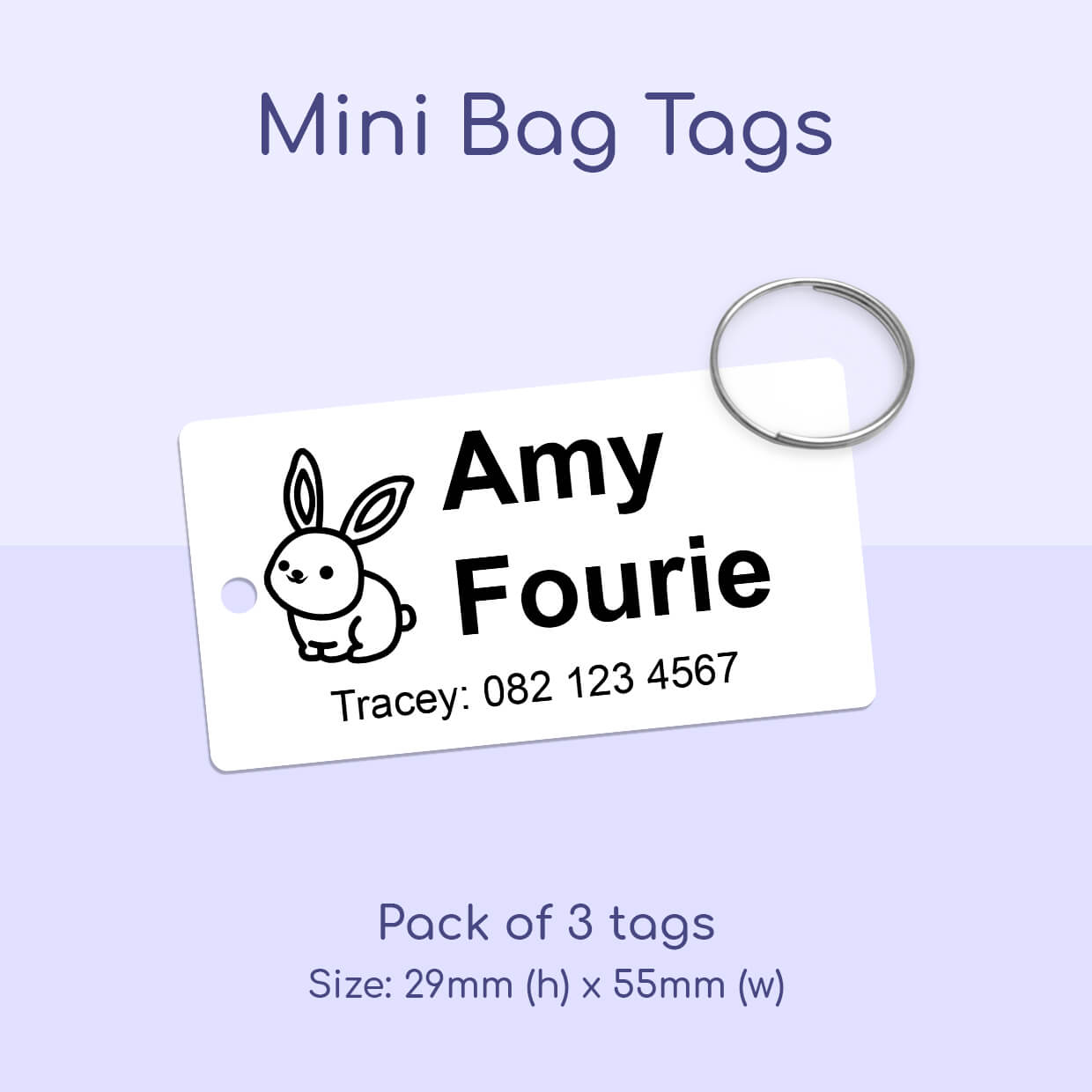 Mini Bag Tags - Personalised Bag Tag | Labels4school – Labels4School