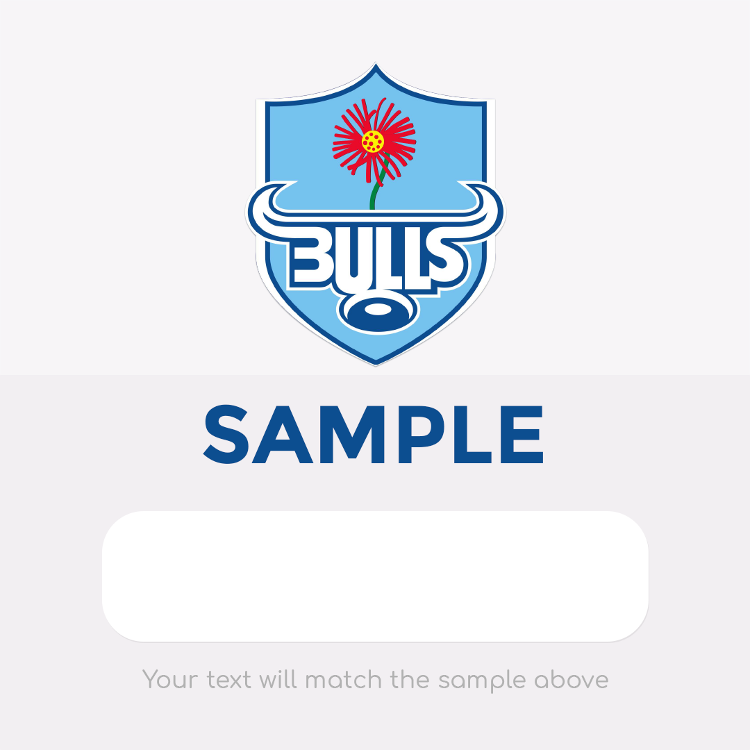 Wall Decals - Licensed Sports Teams - Blue Bulls | Labels4school ...