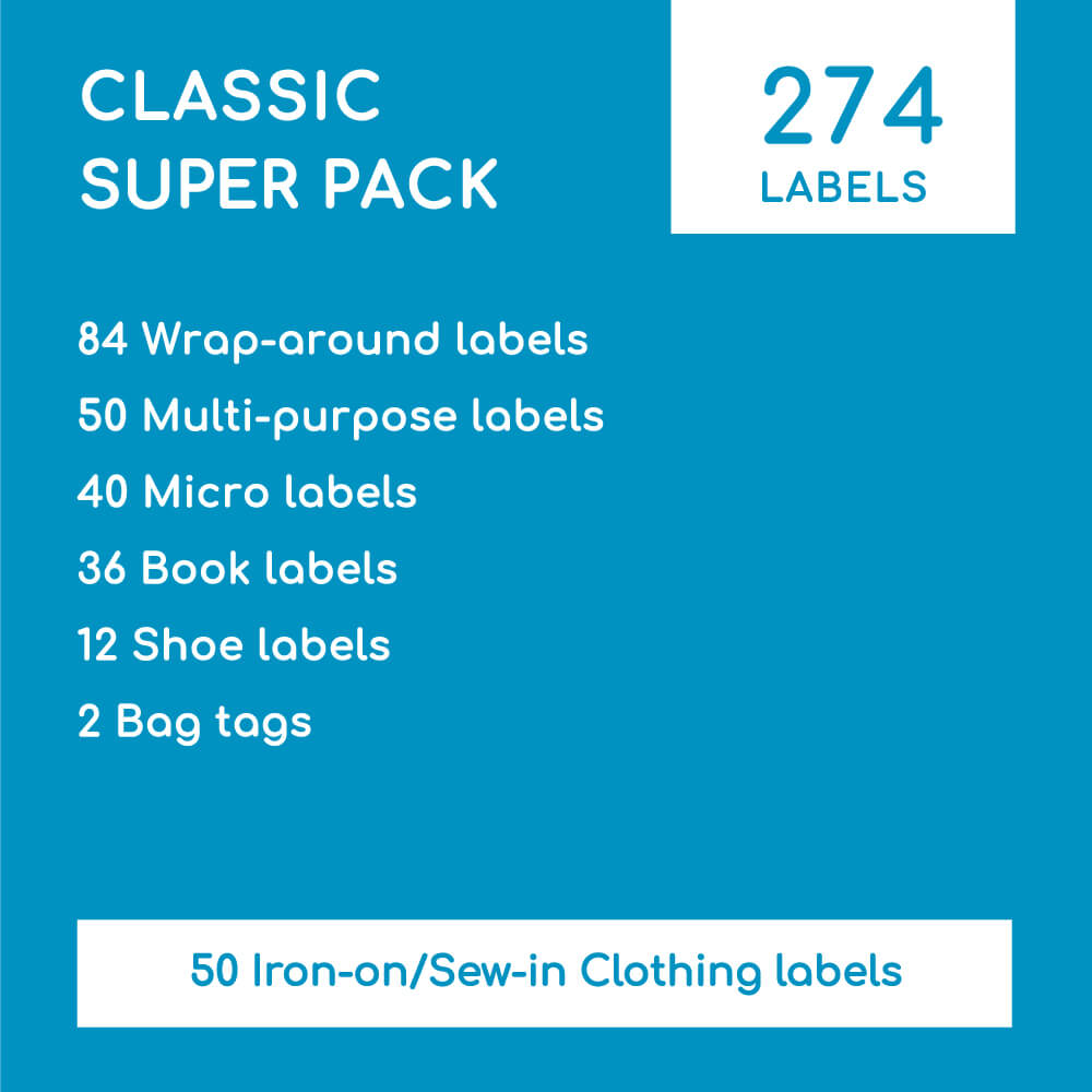 Large Label Pack - 272 labels | Labels4School | South Africa