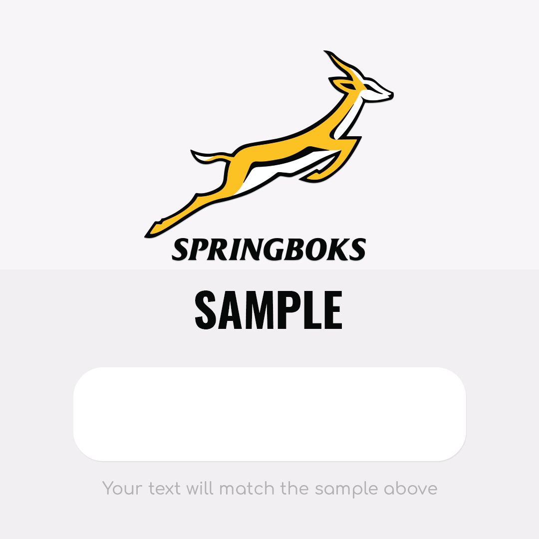 Wall Decals - Licensed Sports Teams - Springboks | Labels4school ...