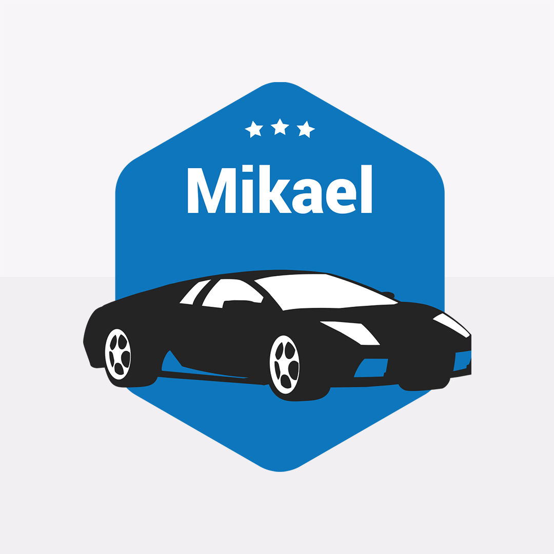 Car Personalised - Blue wall decal room stickers | Labels4school ...