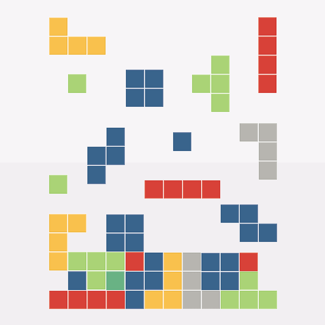 Tetris Blocks – Style 1 wall decal room stickers | Labels4school ...